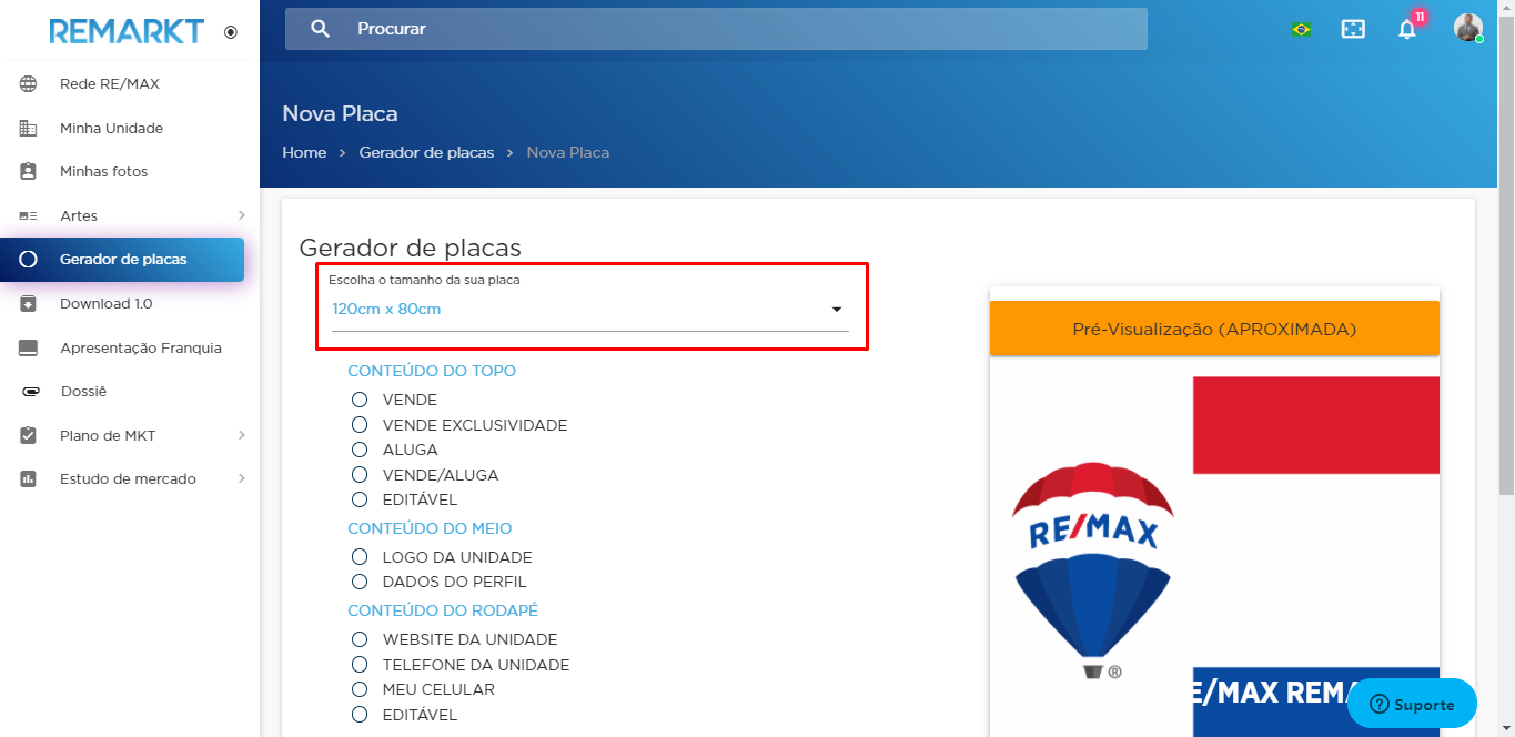 Como Gerar Placa – REMARKT