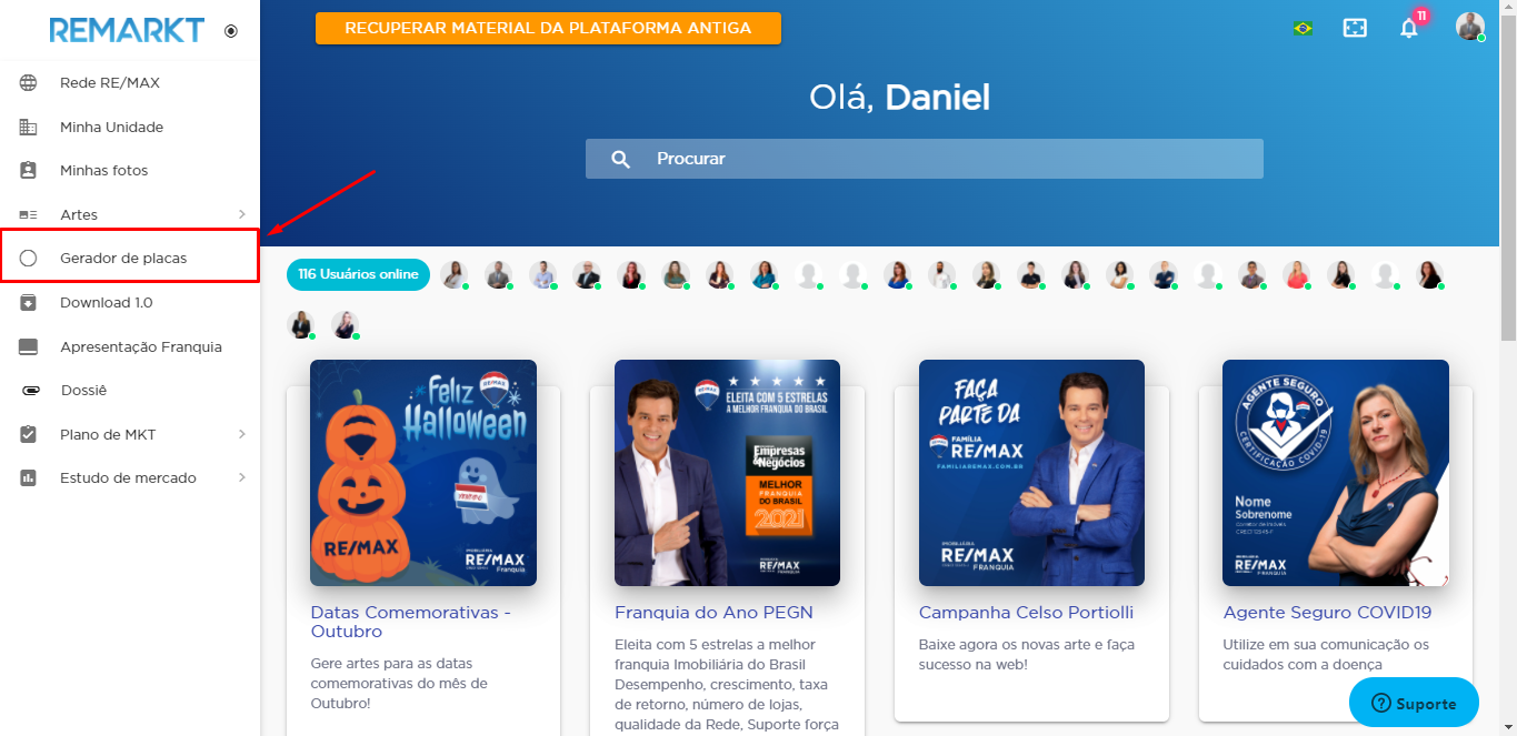 Como Gerar Placa – REMARKT