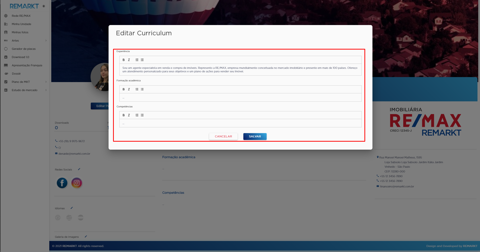 Como montar o Perfil Ideal – REMARKT